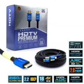 CABLE HDMI PVC 2.0V 4K 8 MT PUNTA METAL - Comercial Chiriguano